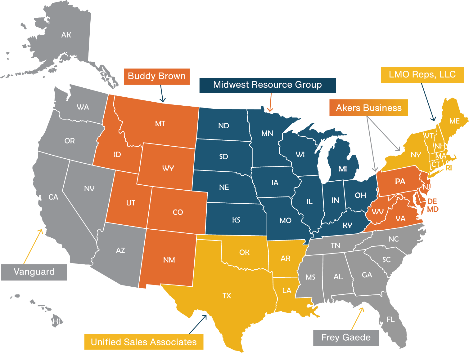 Dealer Map - Diversified Spaces